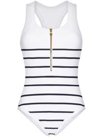 Heidi Klein maillot de bain &agrave; rayures - Blanc