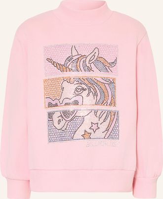 BILLIEBLUSH Sweatshirt Mit Schmucksteinen rosa