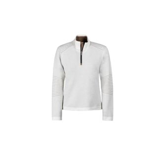 Moorer Femme, Pulls, Blanc, Taille: 34 FR Full Zip Polo