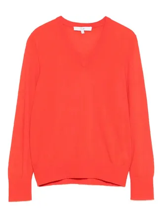 Tibi pull &agrave; col v - Rouge