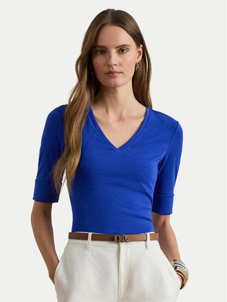 Lauren Ralph Lauren Bluse 200815843012 Blau Slim Fit