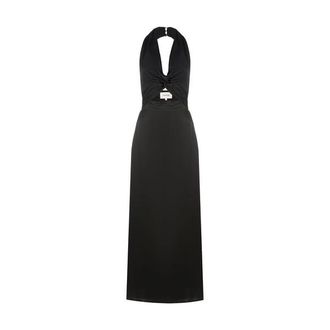 Saison 1865 Reese Satin Kleid - schwarz
