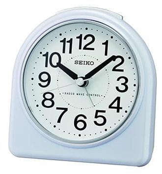 Seiko Réveil en Plastique Blanc QHR204W