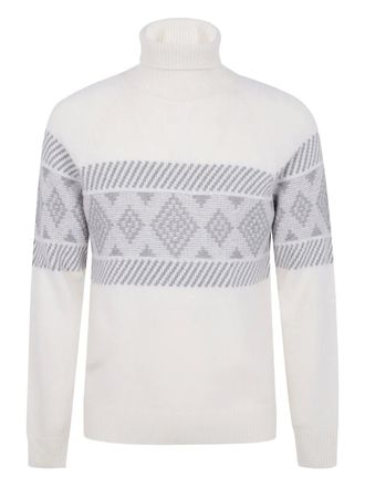 Barba Klassischer Pullover - Weiß