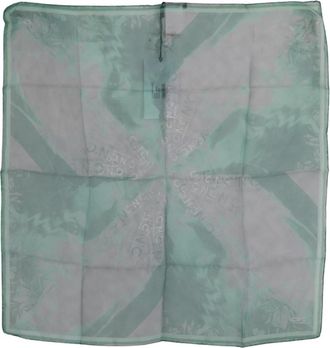 Costume National Femme, Accessoires, Vert, Taille: ONE Size Foulard Ch&acirc;le en Soie