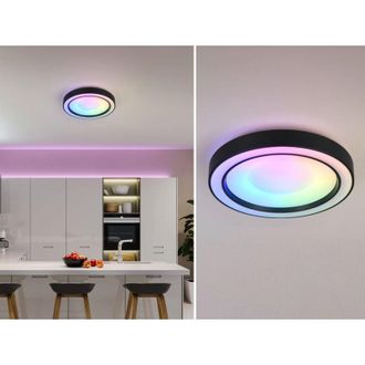 Trio Led Deckenleuchte arco mit Fernbedienung & rgb Farbwechsler, &oslash; 40cm