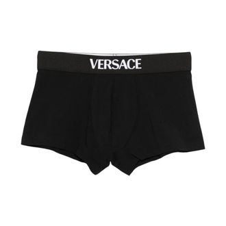 Versace Homme, Sous-vêtements, Noir, Taille: XL Sous-vêtements Noirs pour Hommes