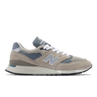 New Balance Unisexe Made in USA 998 Core en Gris, Cuir, Taille 37.5 Large