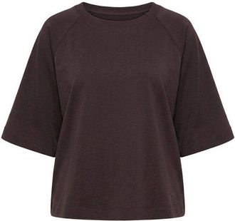 Ulla Popken Sweatshirt Sweatshirt Boxy Fit Rundhals Raglan-Halbarm