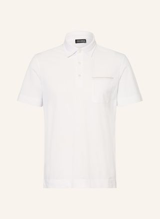 Ermenegildo Zegna Zegna Piqu&eacute;-Poloshirt weiss