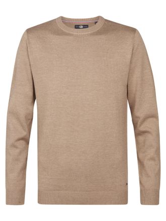 Petrol Industries Herren Pullover - Rundhalsausschnitt - Regular Fit - Feinstrickpullover - Herrenbekleidung - Orange - XL