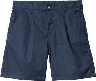 Carhartt Work in Progress short en coton &agrave; design pliss&eacute; - Bleu