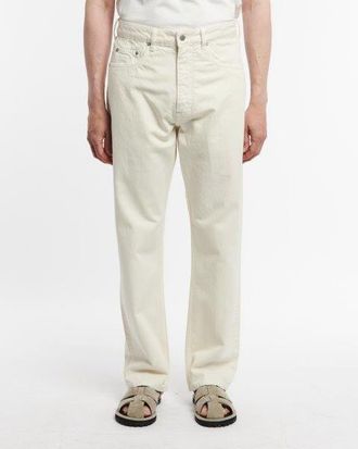STUDIO NICHOLSON Mens 90s Jean Parchment Beige