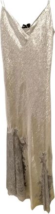 Tory Burch Femme, Robes, Jaune, Taille: 36 FR Star Lace Slip Dress