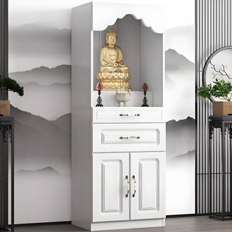 Generic Buddhistischer Hausaltar, Schreintisch, persönlicher Buddha-Schrank, chinesischer Meditationstisch mit Schublade, antike Opfertische für Tempel und Pr