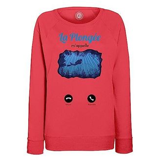 Fabulous Sweatshirt Femme Rouge La Plong&eacute;e mappelle Sport Aquatique