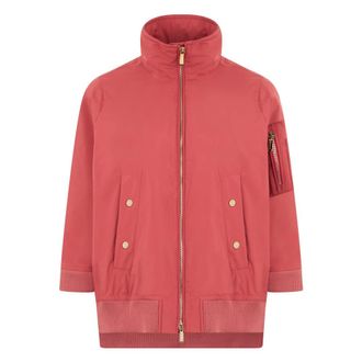 Moorer Leichte technische Jacke mit Rei&szlig;verschluss - - Jackets - Damen - Rot - XS