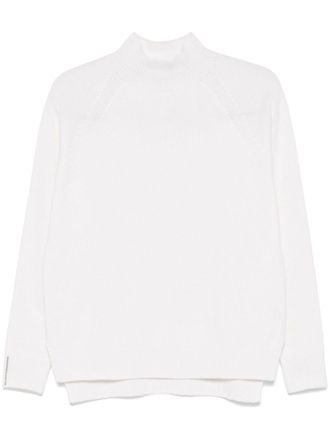 PESERICO Pullover mit Stehkragen - Weiß