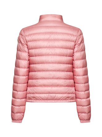 Moncler Womens Short Packable Down Jacket Lans Light Pink Polyamide Puffer