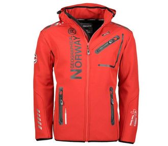 Geographical Norway Softshelljacke Herren - leichte wasserabweisende Übergangsjacke für Frühling (Sommer atmungsaktiv winddicht Größen S-7XL, 1-St) Mit Kaputze