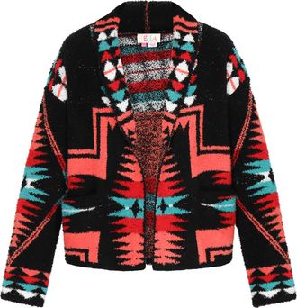 Izia Strickjacke Frauen schwarz mehrfarbig