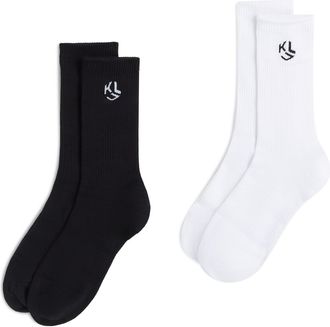 Karl Lagerfeld 2er-Pack Socken Monogram-Socken in mittlerer L&auml;nge - 2er-Packung