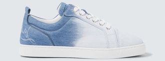 Christian Louboutin Sneakers Fun Louis Junior aus Denim