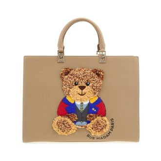 Rue Madam Femme, Sacs, Beige, Taille: ONE Size Sac Marvin Tote en Eco-cuir Taupe