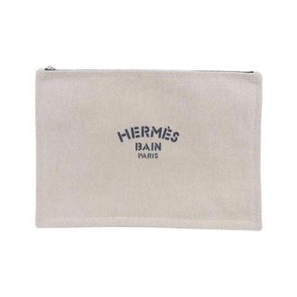 Herm&egrave;s Pre-owned New Yachting Canvas Pouch - - Pre-owned - Damen - Beige - ONE SIZE