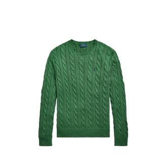 Polo Ralph Lauren Twisted Mesh Sweater - Grün