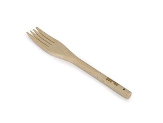 Ibili 747530 Holzgabel mit rundem Griff, 30 cm