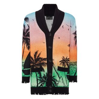 Philipp Plein Homme, Pulls, Multicolore, Taille: S Cardigan Hawaii