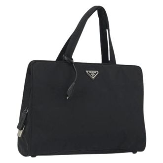Prada Pre-owned Vintage Nylon Hand Bag - Femme - Pre-owned - Noir - Taille: ONE Size