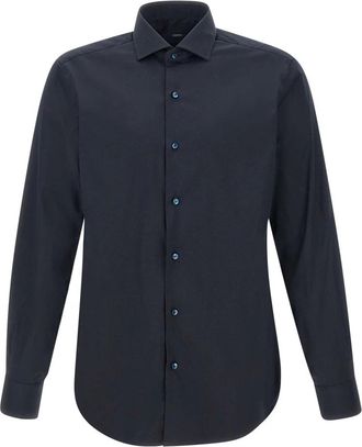 Barba Homme, Chemises, Bleu, Taille: 5XL Cotton Shirt