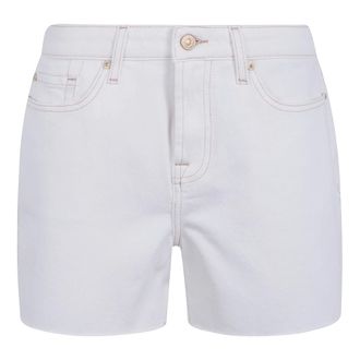 7 For All Mankind Femme, Shorts, Blanc, Taille: W26 Monroe Denim Shorts