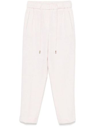 PESERICO pantalon de jogging à design chiné - Tons neutres