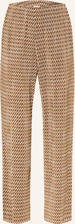 Calvin Klein Jerseyhose Mit Plissees braun