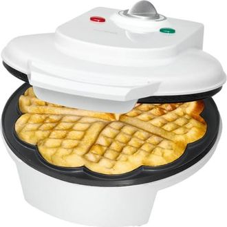 Clatronic Gaufrier &Eacute;lectrique - Machine &agrave; Gaufre - Gaufrier en Forme de Coeur - Appareil &agrave; Gaufre Professionnel - WA 3491 blanc CLATRONIC
