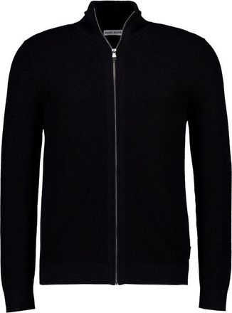 Joop Herren Pullover schwarz Baumwolle unifarben