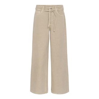 MY ESSENTIAL WARDROBE Karo Weite Jeans - - Jeans - Damen - Beige - W28