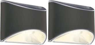 Briloner Solarlampen f&uuml;r Au&szlig;en H&auml;ngend, LED Wandleuchte Aussen, Wandlampe Innen, LED Strahler Au&szlig;en, Aussenlampe Wand, Solarlampe Outdoor Inkl. Akku, Automatis