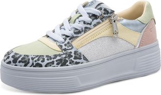 Tamaris Comfort Damen Sneaker Low 8-83715-44 LT Blue Multi (blau, 36 EU)