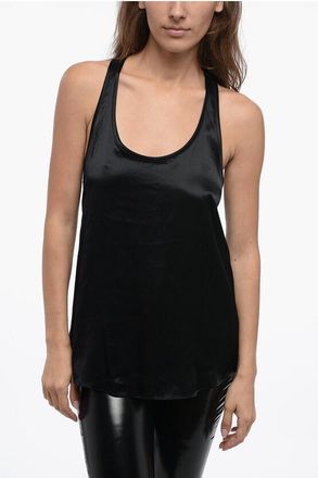 Etro Satin Loose-Fit Tank Top size Xs