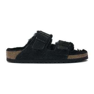 Birkenstock Arizona Shearling Schmale Passform - - Shoes - Damen - Schwarzk - 45 EU