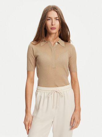 Marella Poloshirt Torbole 2513361145 Beige Slim Fit