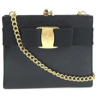 Ferragamo Pre-owned Cuir sacs-ports-paule - Femme - Pre-owned - Noir - Taille: ONE Size