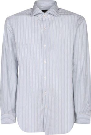 Dell'Oglio Homme, Chemises, Bleu, Taille: 2XL Long Sleeve Shirt