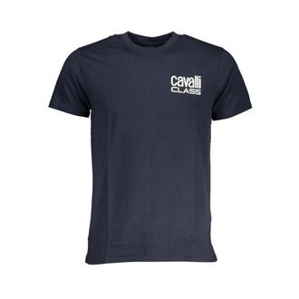 Cavalli Short Sleeved T-Shirt - - Tops - Herren - Blau - L