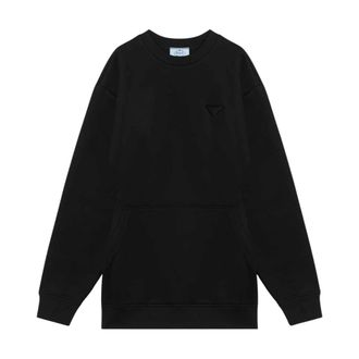 Prada Kurzes Schwarzes Kleid - - Sweatshirts & Hoodies - Damen - Schwarzk - S