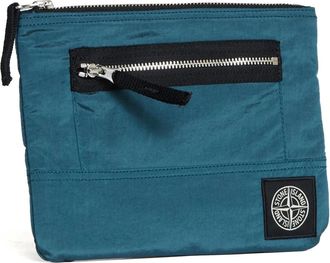 Stone Island Homme, Sacs, Bleu, Taille: ONE Size Pochette Petrol Aw25